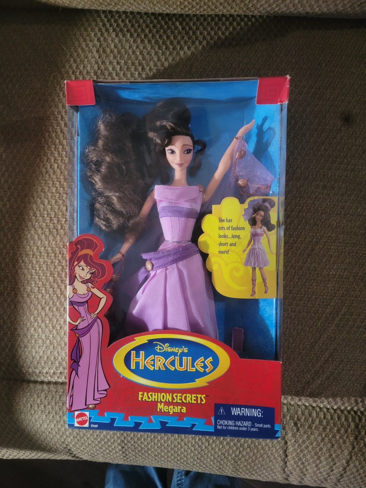 Mattel 1996 Disney's HERCULES FASHION SECRETS MEGARA Meg Barbie Doll ...
