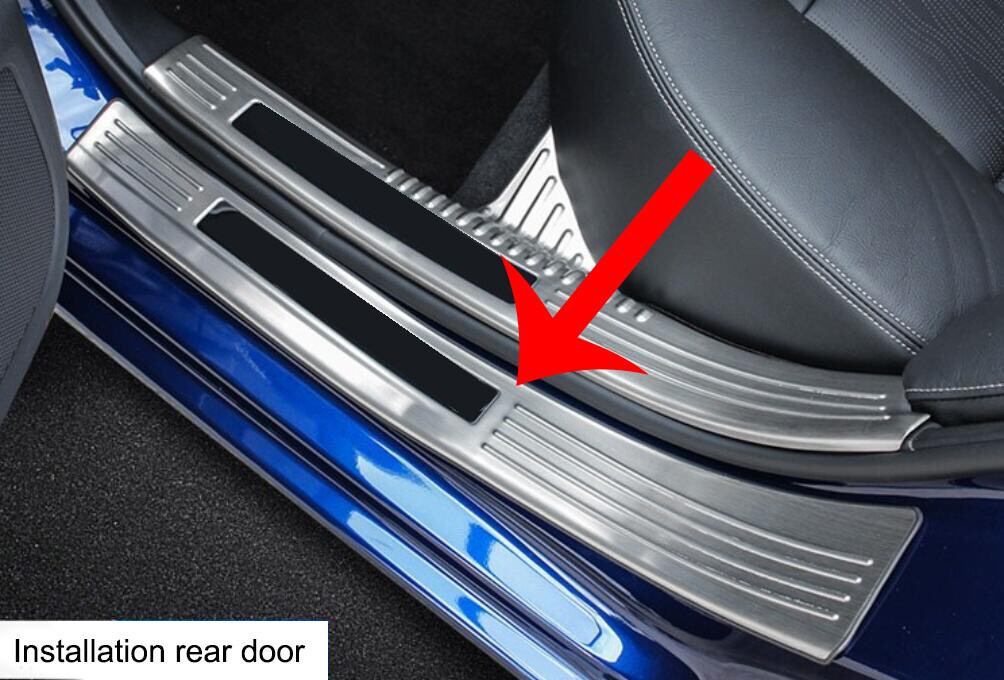 Stainless Car Outer Door Sill Scuff Plate Cover Trim For Nissan Altima ...