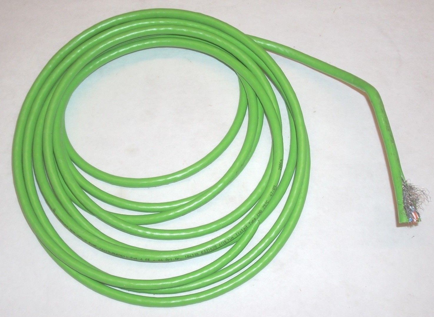 Lutze Green Ethernet Cable Cat 6 E331628 Type CMG Approx 20' | eBay