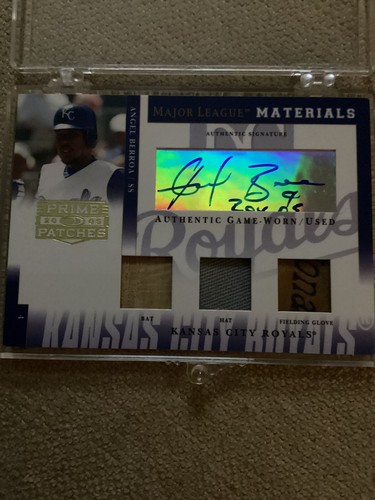 2005 Donruss Prime Patches Angel Berroa Autograph/bat/hat/glove /150 | eBay