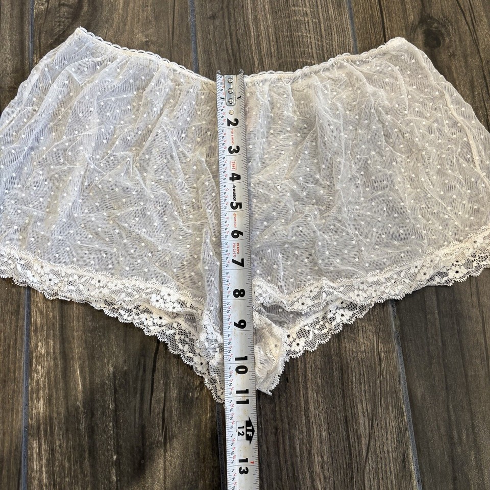 victoria secret White Sheer Lace Kimono Shorts Medium /large (121) | eBay