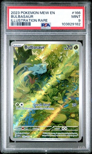 2023 POKEMON MEW EN-151 ILLUSTRATION RARE #166 BULBASAUR PSA 9 | eBay