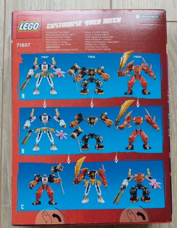 LEGO Ninjago Sora's Elemental Tech Mech 71807 Toy Building Kit 209 pcs ...