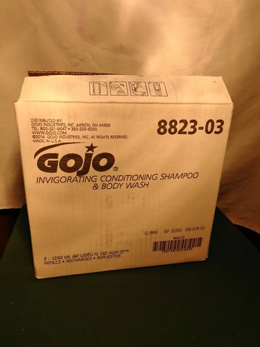 GOJO 8823-03 INVIGORATING CONDITIONING SHAMPOO & BODY WASH 1250 mL 3 ...