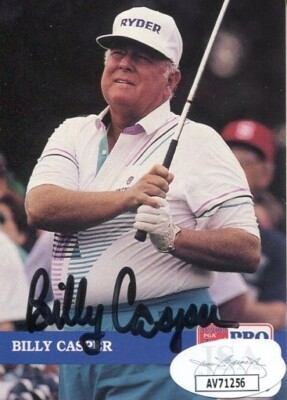 Billy Casper PGA Masters Ryder Cup Golf Champ Signed Autograph Photo ...