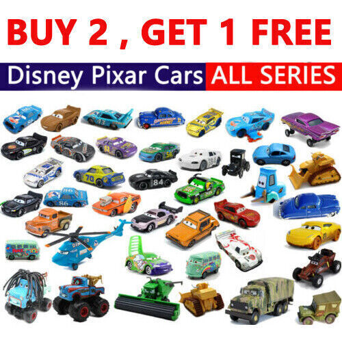NEW Disney Pixar Cars 3 Lot x3 Tim Treadless Ralph Carlow Diecast Metal ...