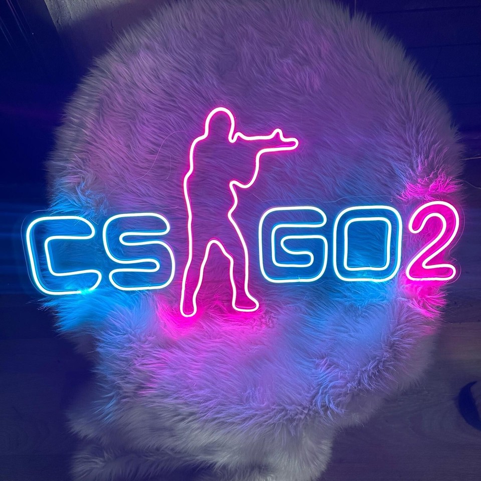 CS GO Neon Sign, CS GO 2 Neon Sign, Gamer Room Decor, Gifts for Friends ...