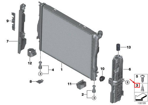 NEW BMW Z4 ROADSTER E89 RADIATOR COOLANT DRAIN PLUG SCREW 17117530902 ...