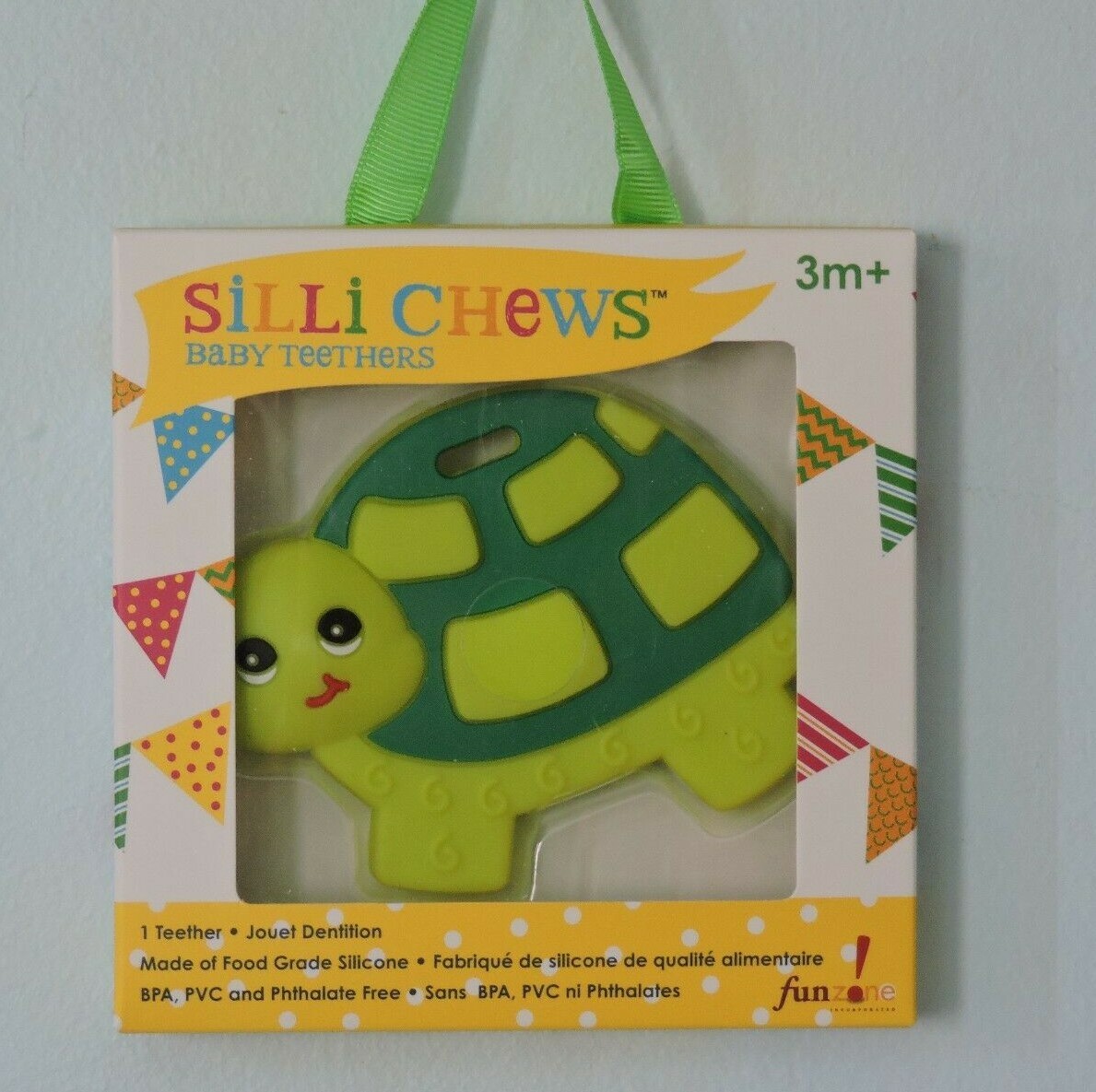 Silli Chews Turtle Baby Teether Pacifier Chew Toy BPA PVC Free Gift ...