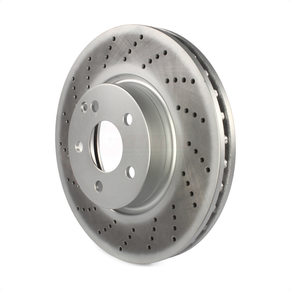 Coated Brake Rotors Semi-Metallic Pad Front Kit For Mercedes-Benz E350 ...