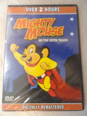 NEW MIGHTY MOUSE AND OTHER CARTOON TREASURES DVD SEALED OVER 2 HOURS ...