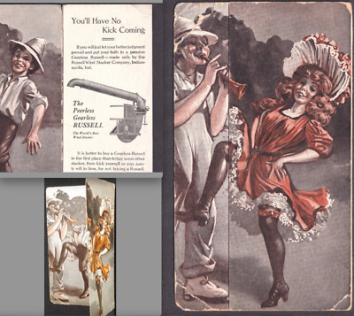 Risque Girl Transistions-to-Boy Russell Wind Stacker Farm Ad Novelty ...