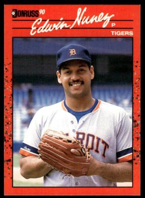 1990 Donruss 563 Edwin Nunez Detroit Tigers Baseball Card | eBay