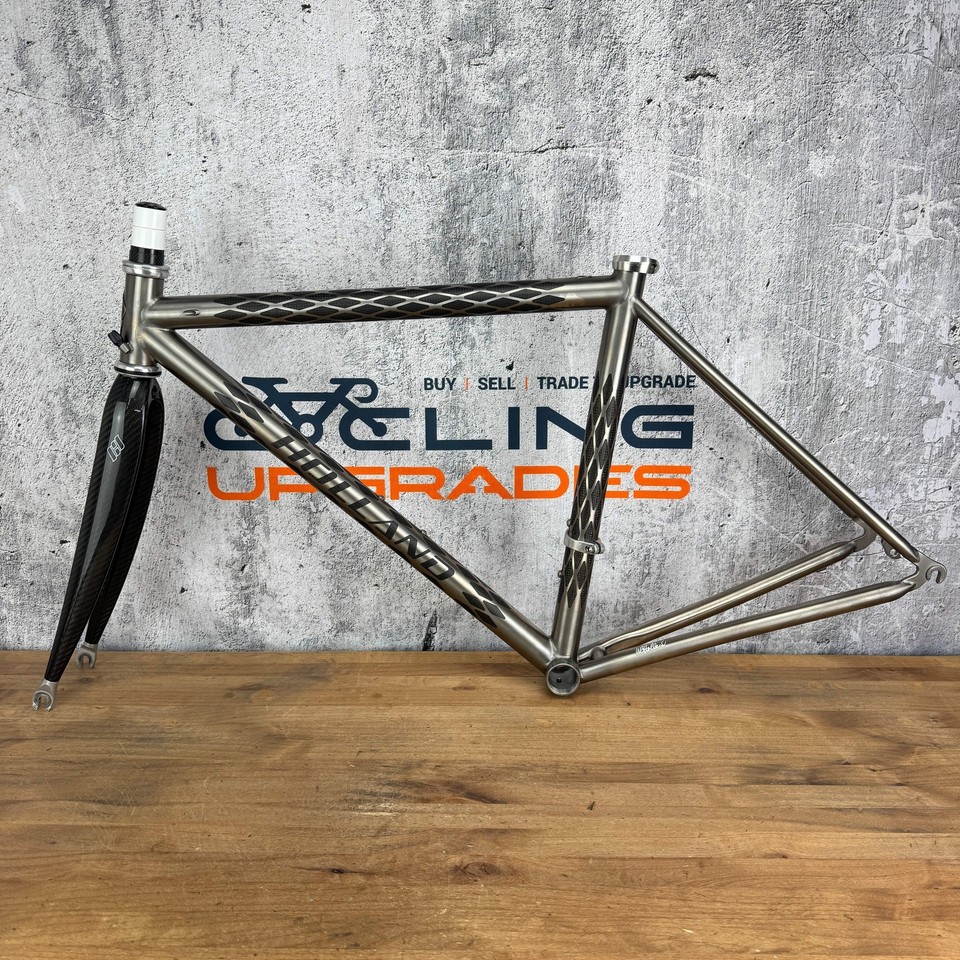 2012 Holland Cycles Exogrid 53cm Rim Brake Carbon Titanium Frameset ...