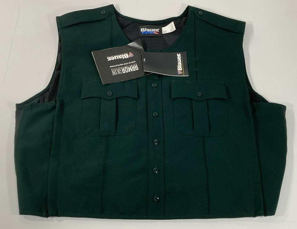 BLAUER 8370 POLYESTER ARMORSKIN VEST OUTER ARMOR CARRIER SPRUCE GREEN ...