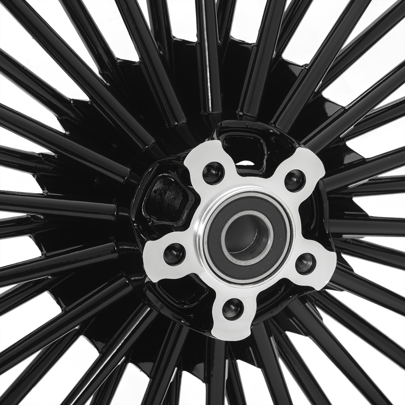 21x3.5 18x5.5 Fat Spoke Wheels Rim for Harley Dyna Street Bob Low Rider ...