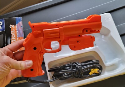 PlayStation 2 PS1 PS2 Yobo Shooter Light Gun Con Complete CIB Tested ...