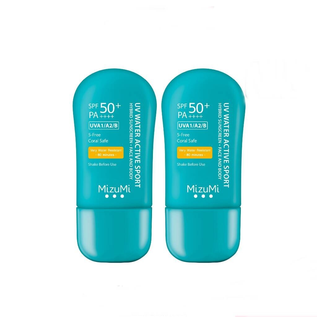 2x MizuMi UV Water Active Sport sunscreen waterproof Anti-Oxidants ...