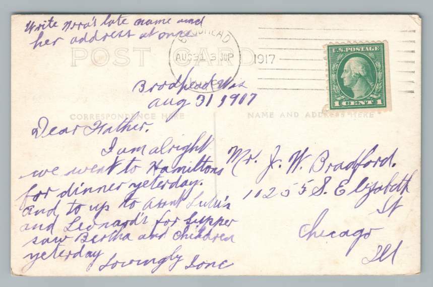 Decatur Dam BRODHEAD Wisconsin RPPC Antique Photo Postcard ~ Purple Pen ...