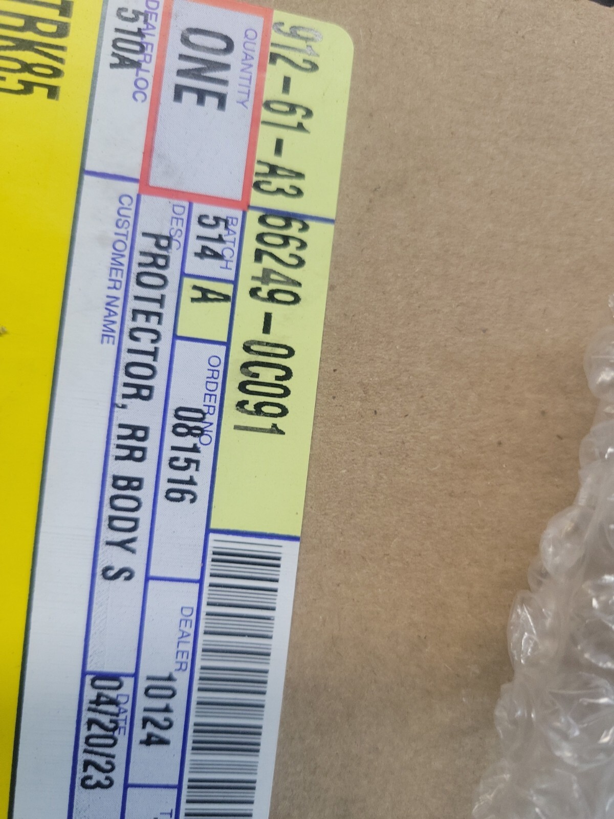 Genuine Toyota Side Trim Panel 66249-0C091 for sale online | eBay