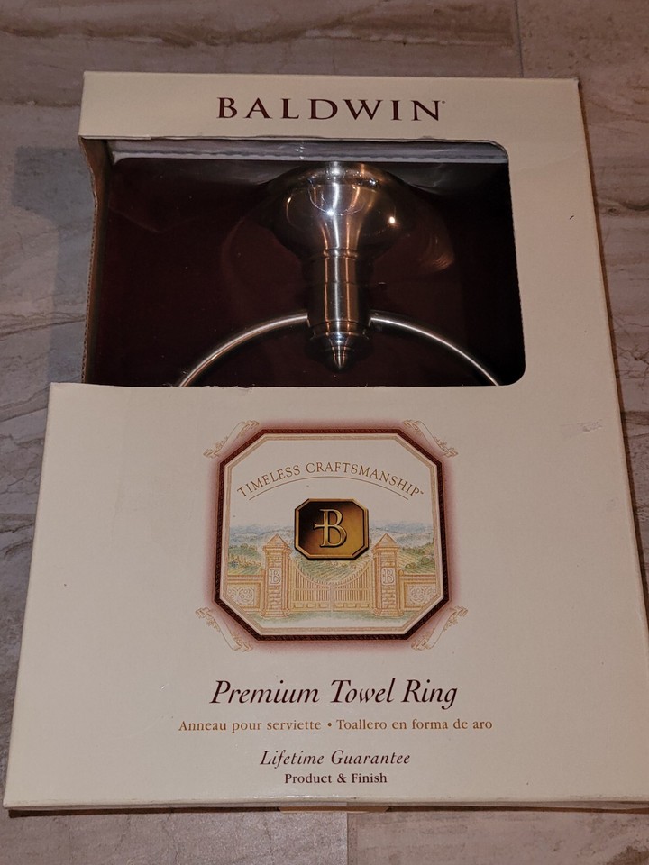 Baldwin Premium NAPOLI Brass Tissue Roll Holder 3403-150 & 2 Towel ...