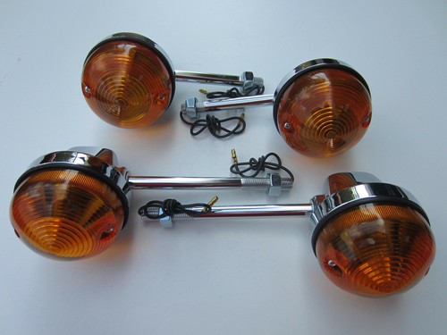 LUCAS TURN SIGNAL FRONT REAR SET 54057567 60-4104 54057553 60-4105 ...