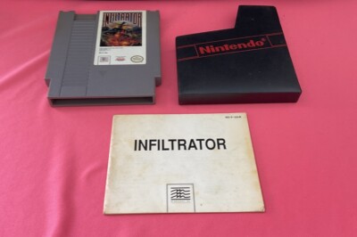 NINTENDO NES "INFILTRATOR " Original Game. Includes manual And Sleeve ...