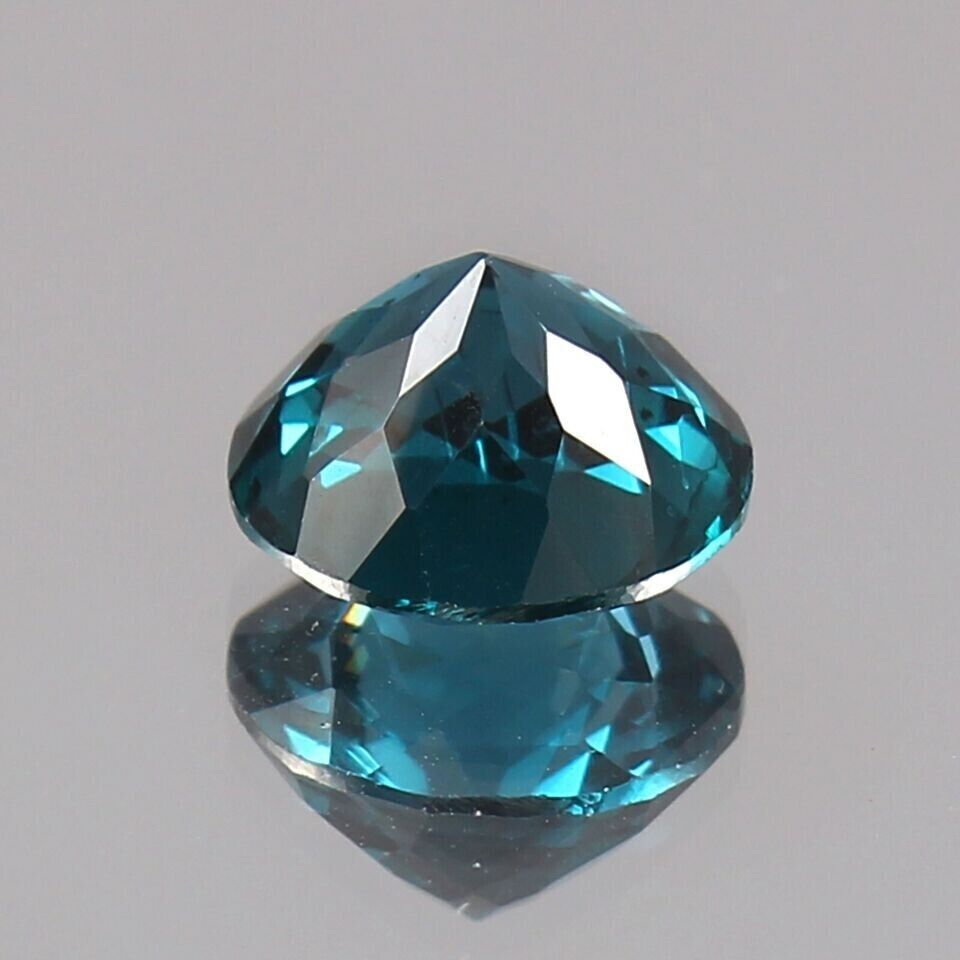 14.2X14.2mm Natural Indicolite Blue Green Tourmaline Round Cut Loose ...