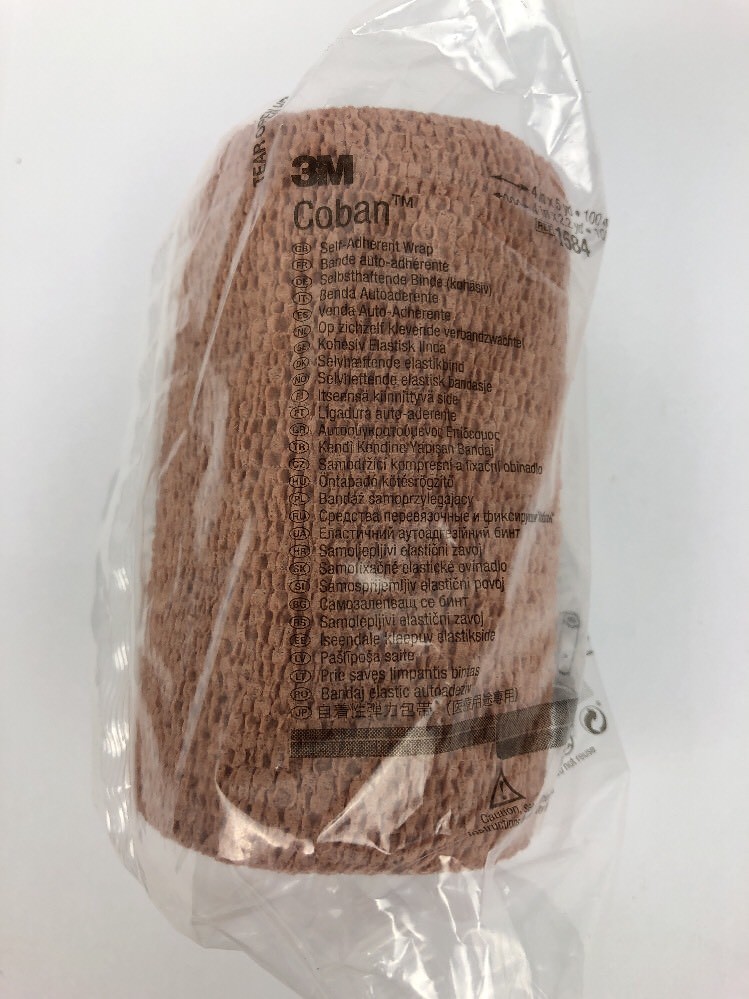 3M coban self adherent wrap made USA 4" x 5 yards sealed pack 1 roll ...