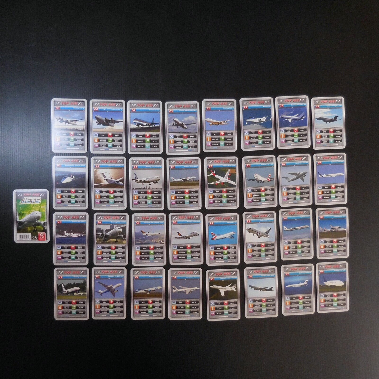 Jeu de cartes avion aéronautique 2013 SPIELREGEL TOP ASS ALTENBURGER ...