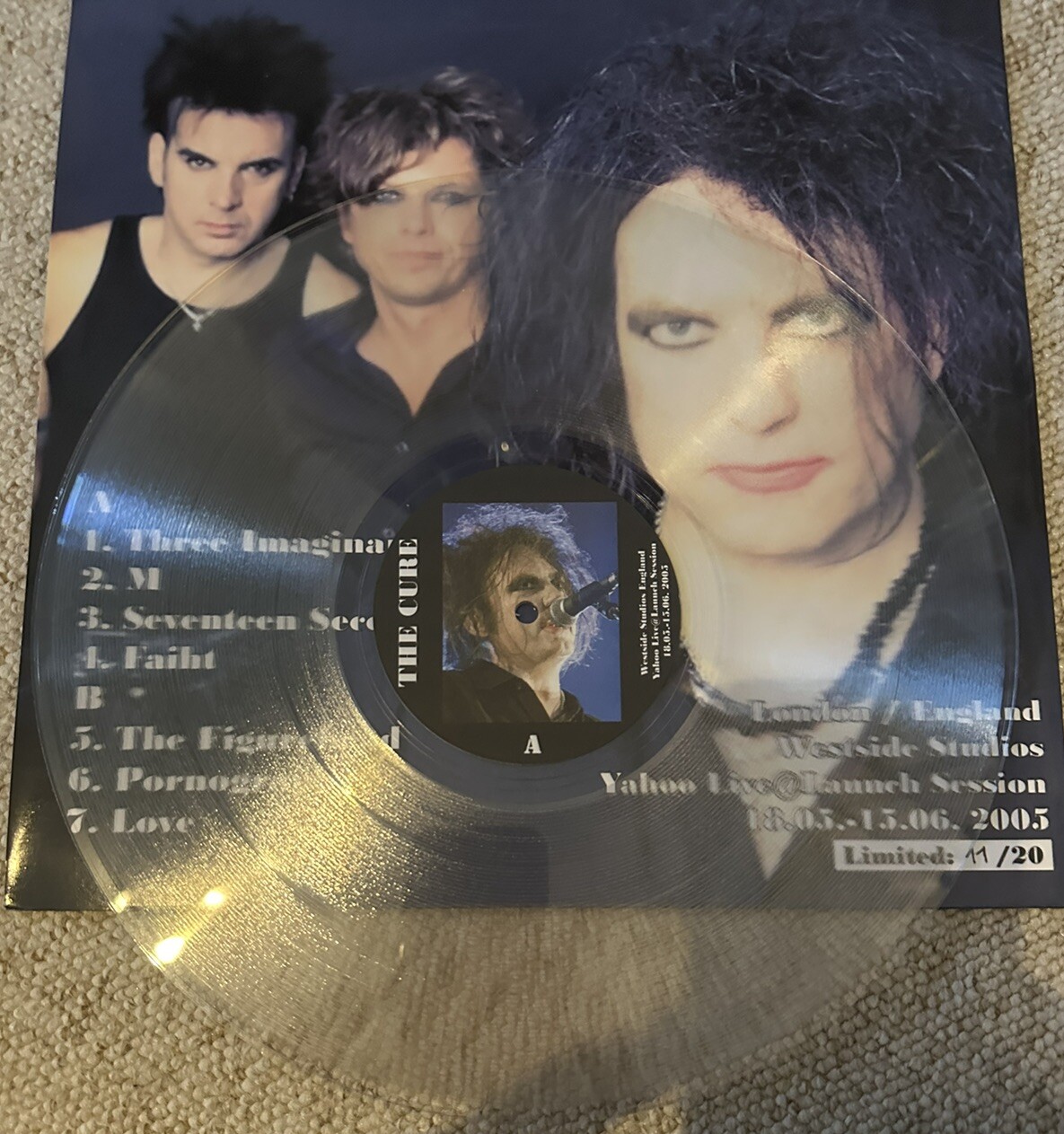 THE CURE VERY LIMITED CLEAR LP Only 20 Made EBay the-cure-very-limited-clear-lp-only-20-made-ebay