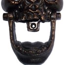 Skull Door Knocker Cast Iron Head Moveable Jaw Gothic Halloween ...