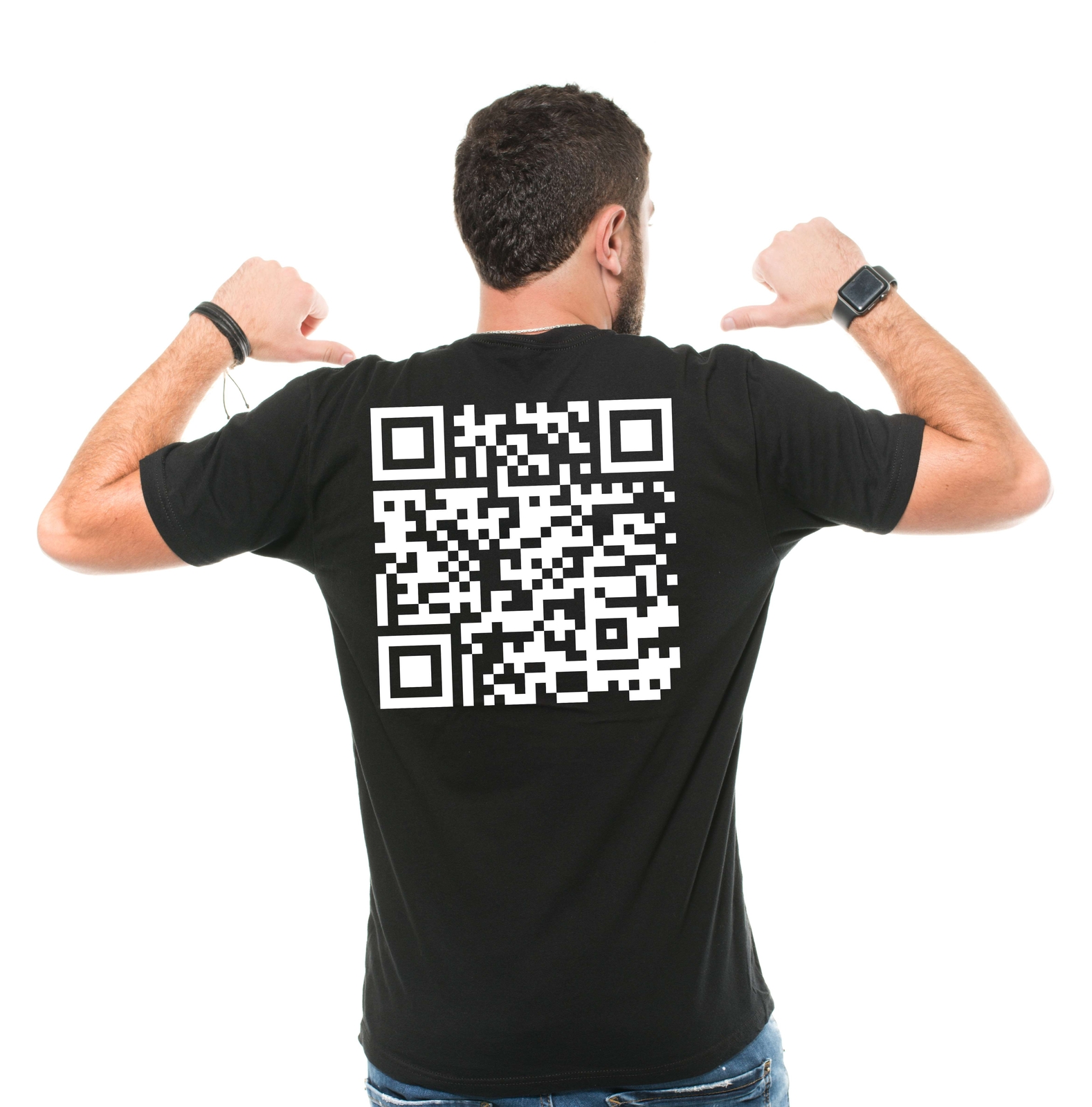 Funny DJT Trump Dance Back Print QR code Shirt Donald Trump President ...