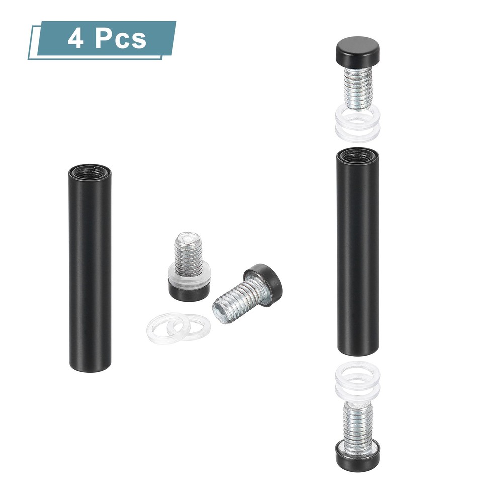 4Pcs Sign Standoff Screw, 1/2"x2.76" Stainless Steel Advertising Screw ...