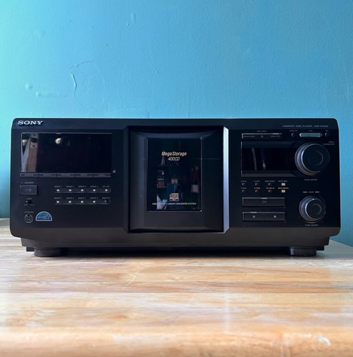 Sony CDP-CX400 CD Player Changer with Remote 400 CD Capacity | eBay