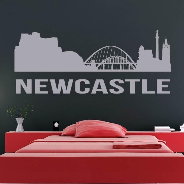 Newcastle upon Tyne UK Cityscape Skyline Wall Art Sticker | eBay UK
