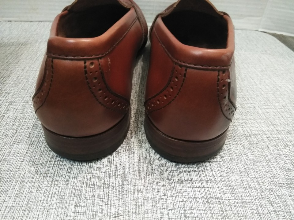 Polo Ralph Lauren Loafer CALF TAN Leather Bench made Men’s Size 12 ( U ...