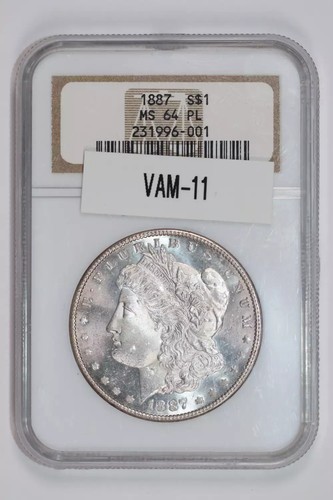 1887 VAM-11 MORGAN DOLLAR NGC MS64 PL | eBay