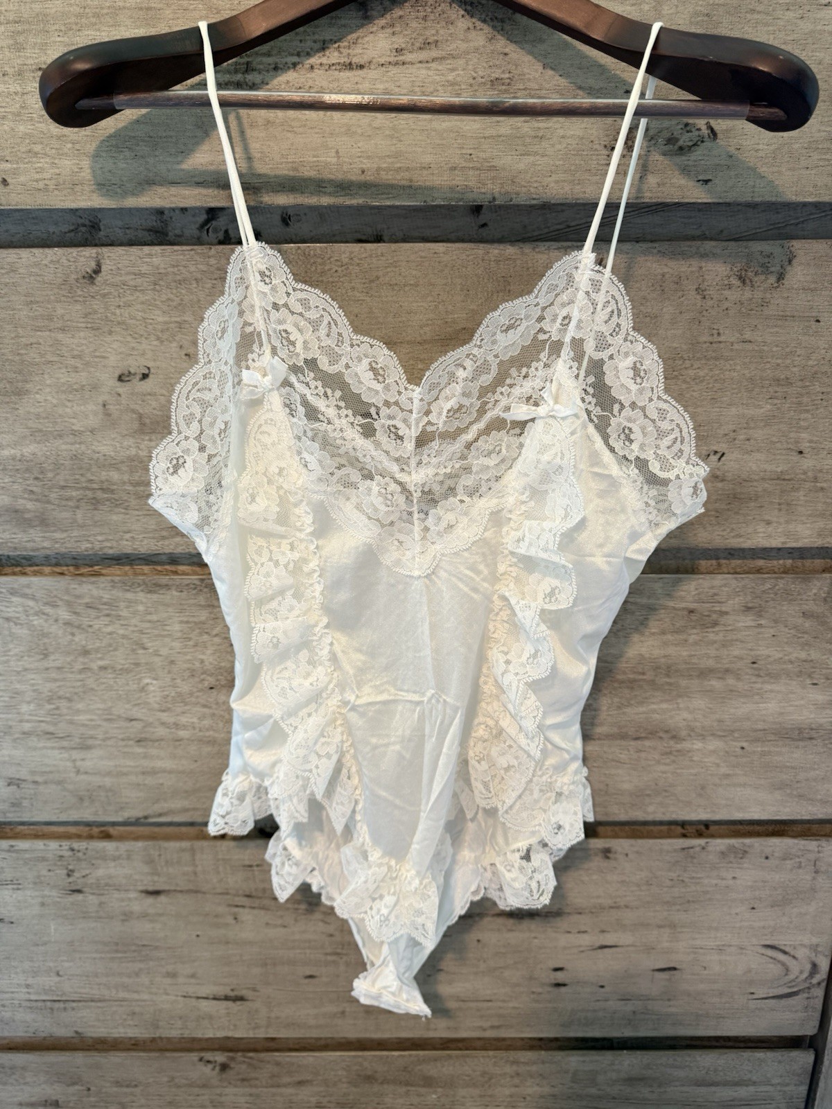 Vintage Adrian Roberts Lingerie One Piece Medium Lace… - Gem