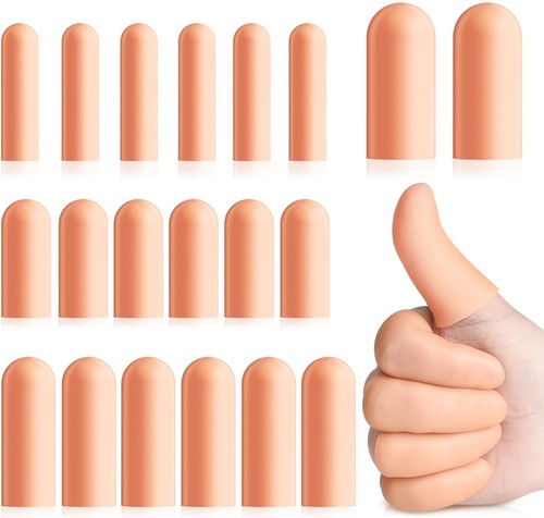 Dedales de Gel de Silicona 20 Pcs Protectores para Dedos Eczema ...