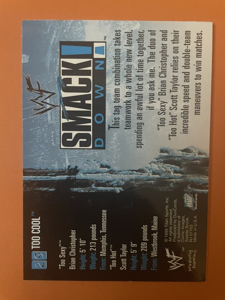 1999 Comic Images WWF SmackDown! Too Cool Tag Team #29 WWE | eBay