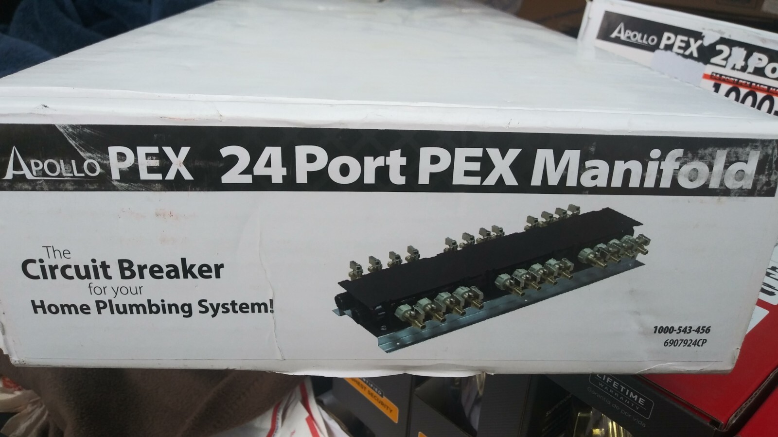 Apollo 6907924CP 24-Port PEX Manifold with 1/2 inch Brass Ball Valves ...