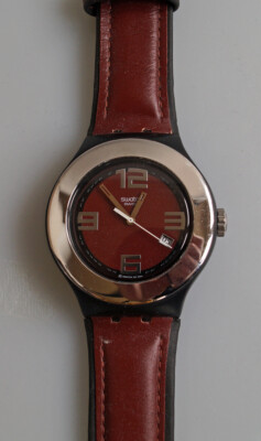 Original Swatch Irony Nabab Leather On YNB400 | eBay.de