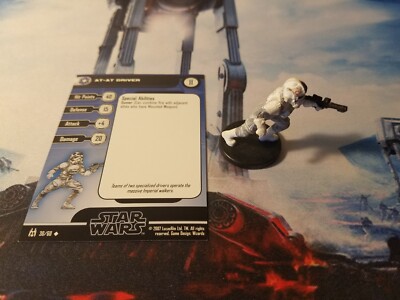 Star Wars Miniatures Force Unleashed 30 AT-AT Driver | eBay