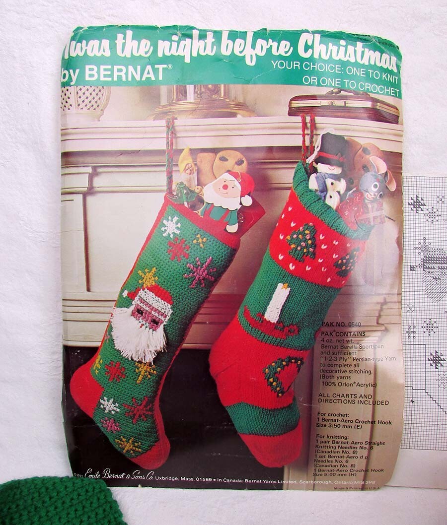 Bernat Knitting Pattern Christmas Stocking Bernat Christmas Stocking