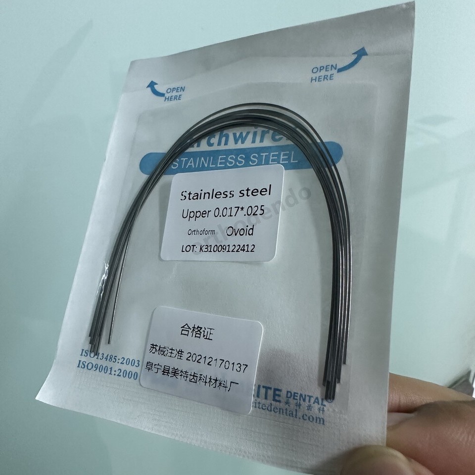100 Ortho Dental Arch Wire SS Super Elastic Niti Thermal Activated ...