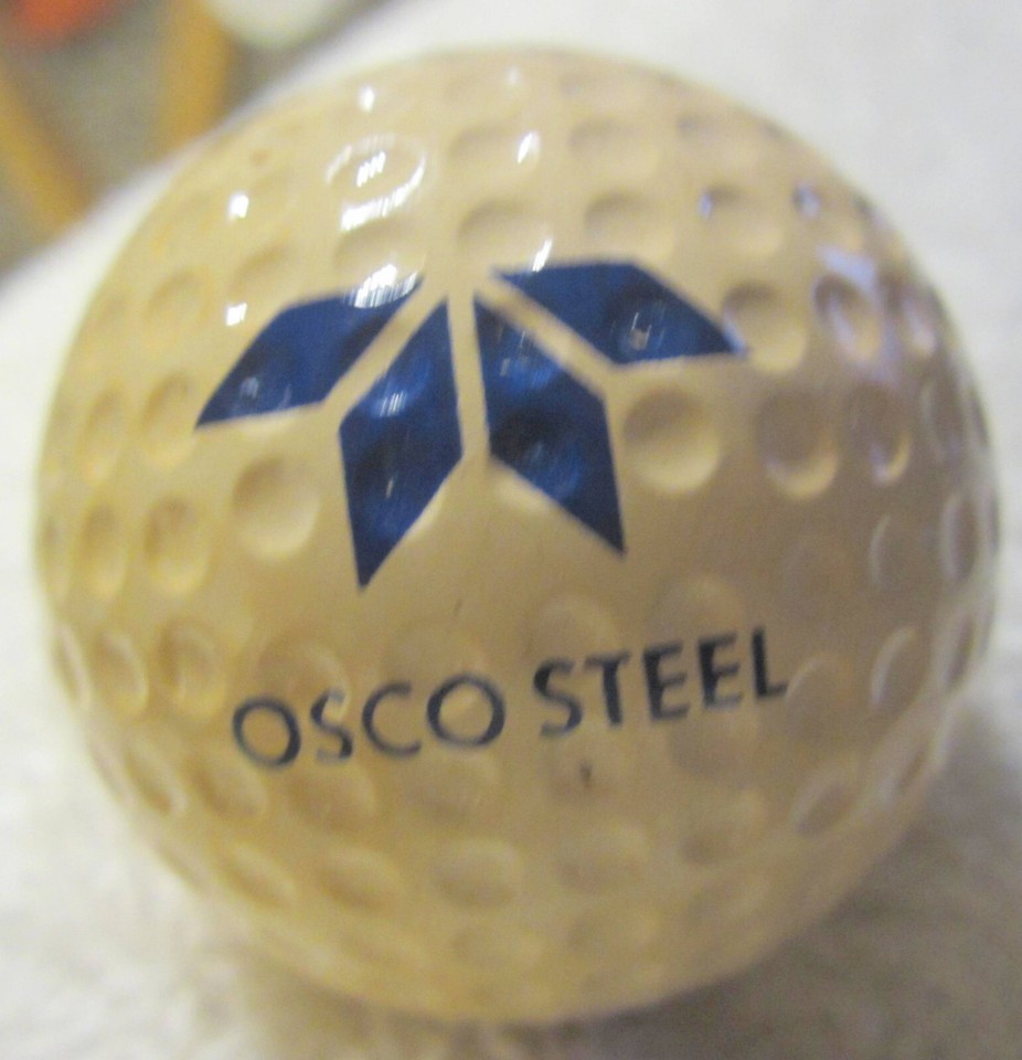 #7 ad Teledyne Osco Steel Cleveland Ohio foundry VTG logo golf ball | eBay