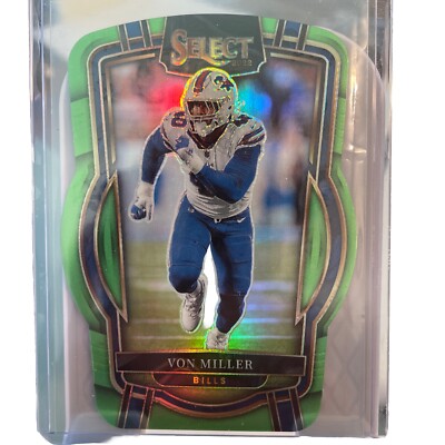 2022 Select Club Level Von Miller Neon Green Die Cut /299 Bills SSP | eBay
