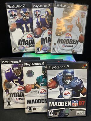 Lot of 6 Madden 2002+03+04+05+06&07 (PS2 Games) | eBay