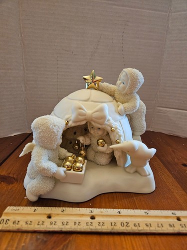 Rare Vintage Snowbabies 2001 Dept56 "I'll Be Home For Christmas ...